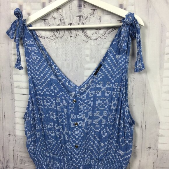 Zenobia | Dresses | Zenobia Dress Blue Summer Midi Sleeveless 3xl ...